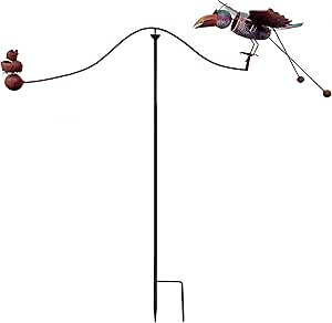 Amazon.com: Rustic Metal Kinetic Crows Spinning Balancer Garden Stake ...