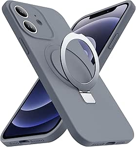 Amazon.com: SKYLMW Designed for iPhone 12 Case with Magnetic Invisible Stand Compatible with Mag ...