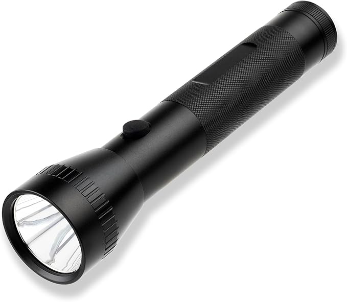 KunHe 2D Cell Battery Big Flashlights,Single Mode,High Lumens,Aluminum ...