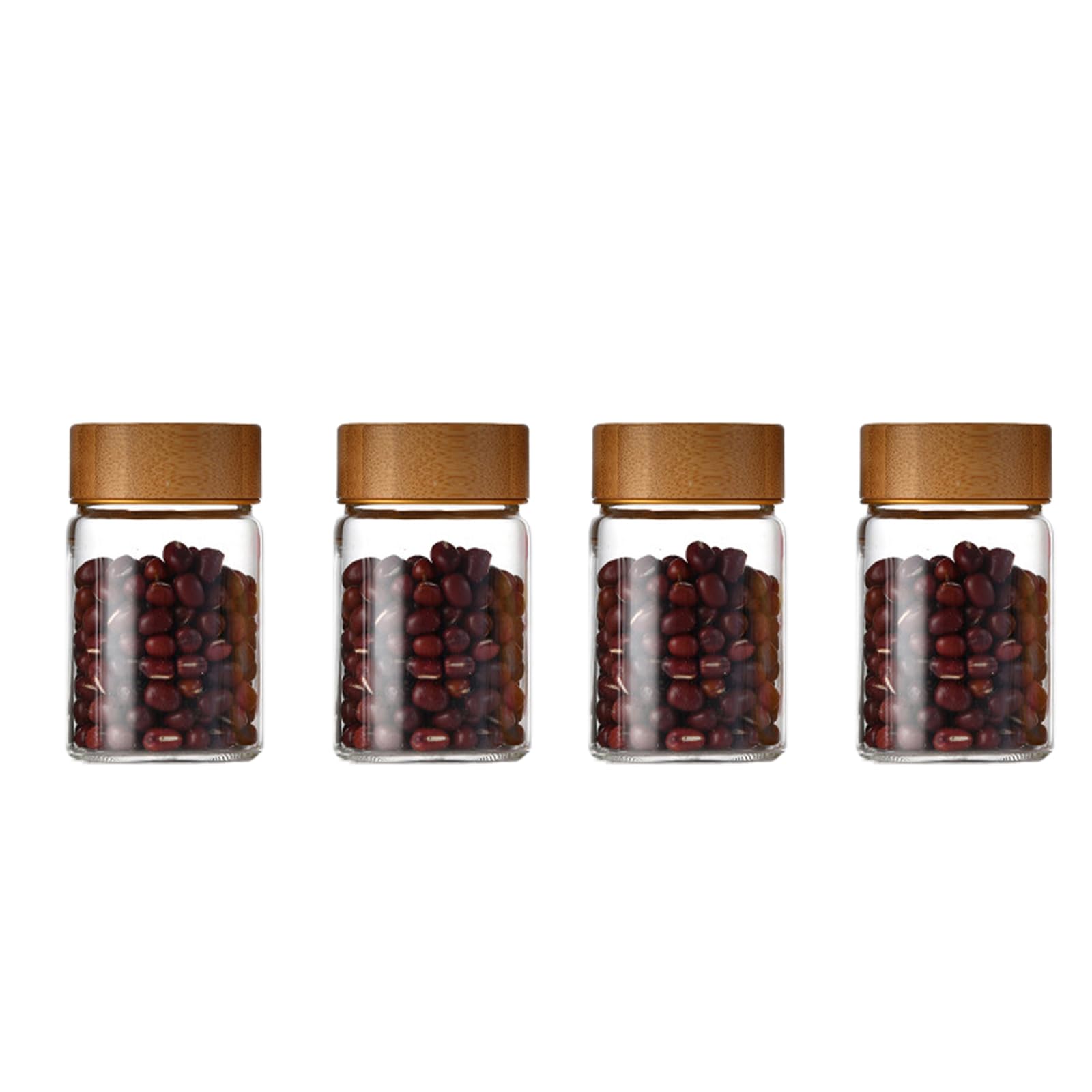 Amazon.com: Oidium Small Glass Jars with Airtight Lids,4-Pack 3 oz ...
