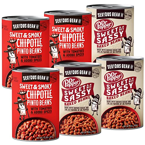 Amazon.com : Serious Bean Baked Bean Variety Pack: Dr Pepper and ...