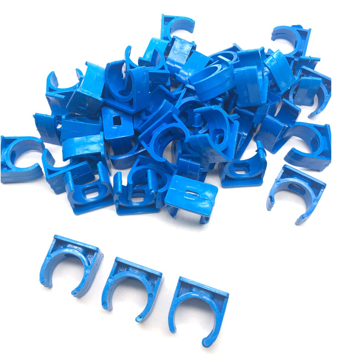 1/2inch PVC U Shaped Pipe Fitting Clamps Clips Water Tube Holder for ...