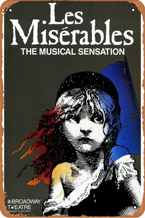 Amazon.com : Les Miserables (Broadway) (1987) Poster Home Wall Art ...