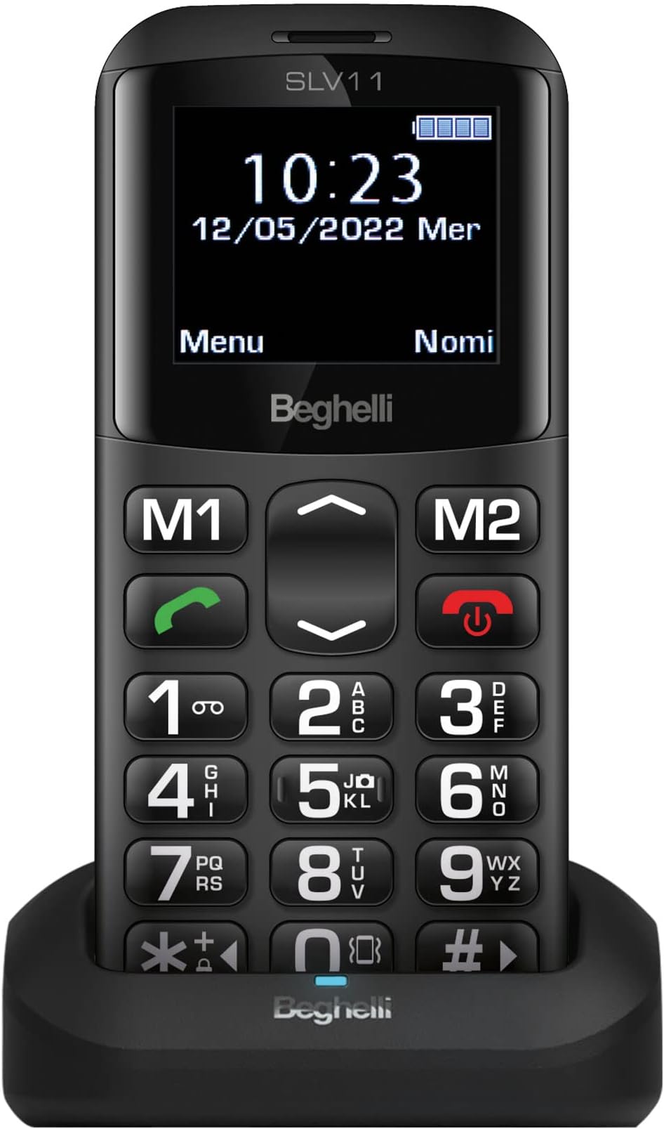 Beghelli Telefono Cellulare SLV11 nero : Amazon.it: Elettronica