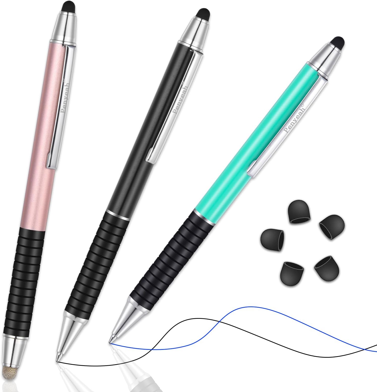 Amazon.com: Penyeah Stylus Pen for Touchscreen, 3 Pack 0.16'' Fine ...