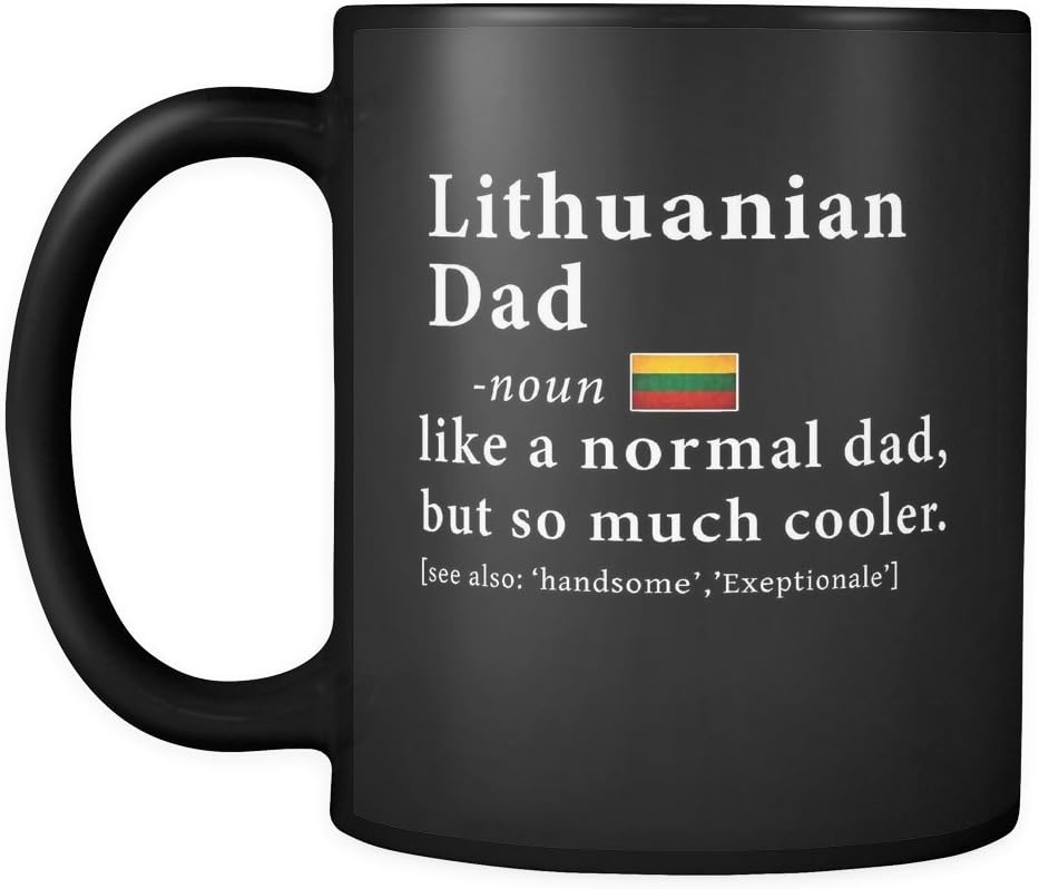 Amazon.com: Lithuanian Dad Definition Fathers Day Gift Flag ...