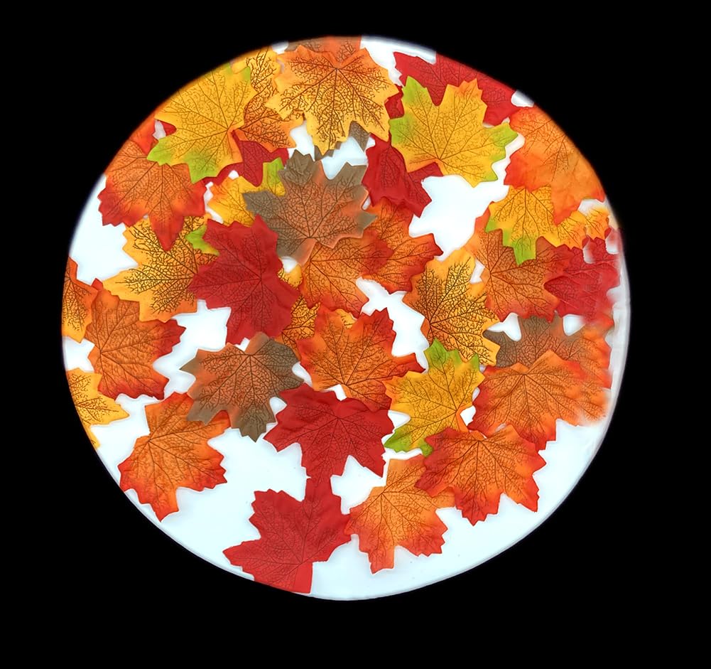 Snapklik.com : Aliotech 250PCS Multicolor Color Artificial Maple Leaves ...