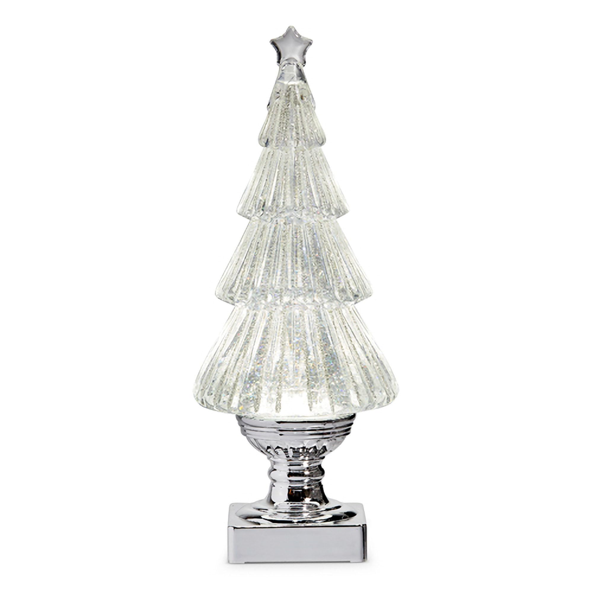 Amazon.com: Raz Imports Lighted Flat Christmas Tree with Silver ...