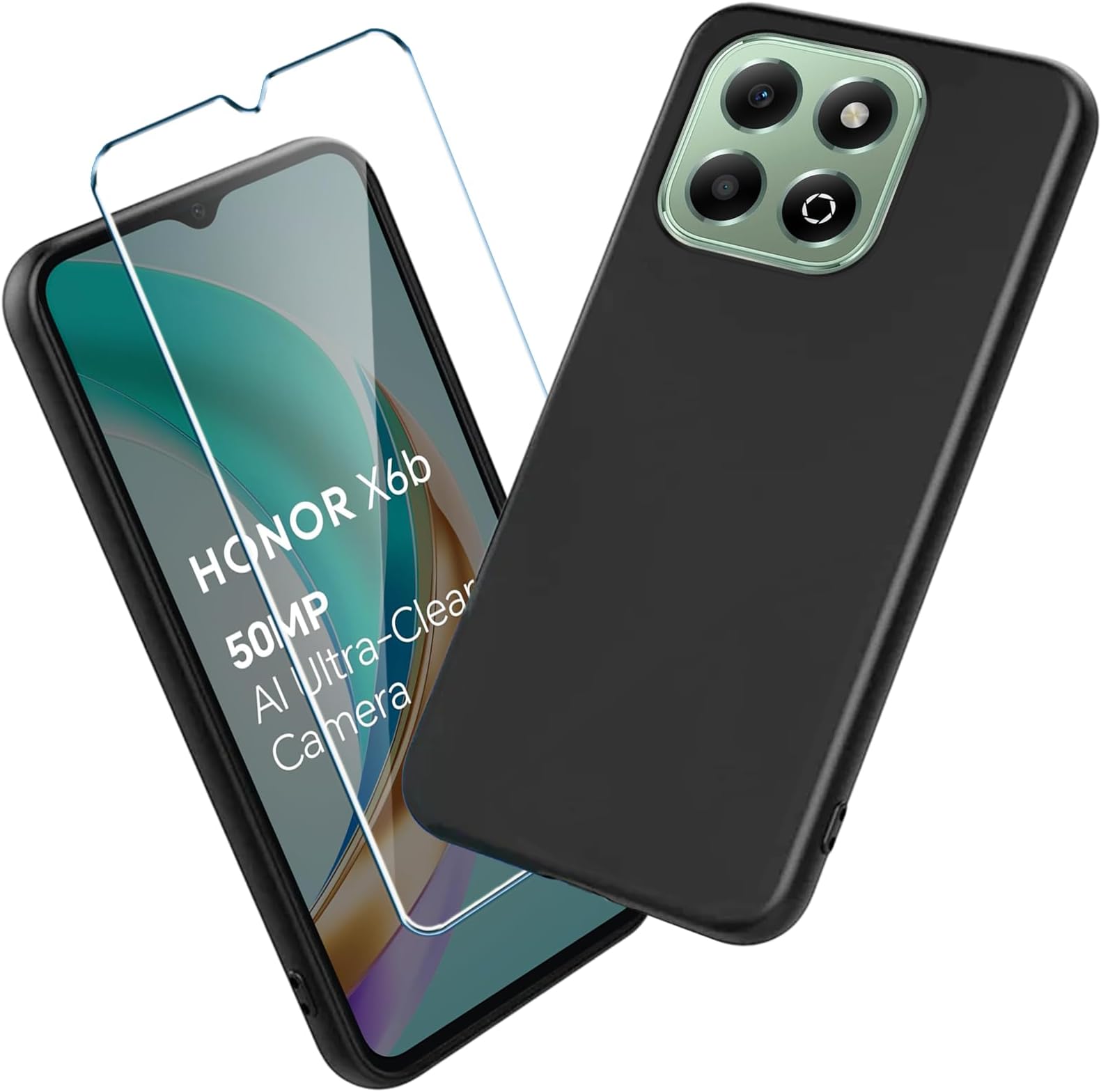 Xiangyun Case for Honor X6b (6.56") with 1-Pack Tempered Glass Screen ...