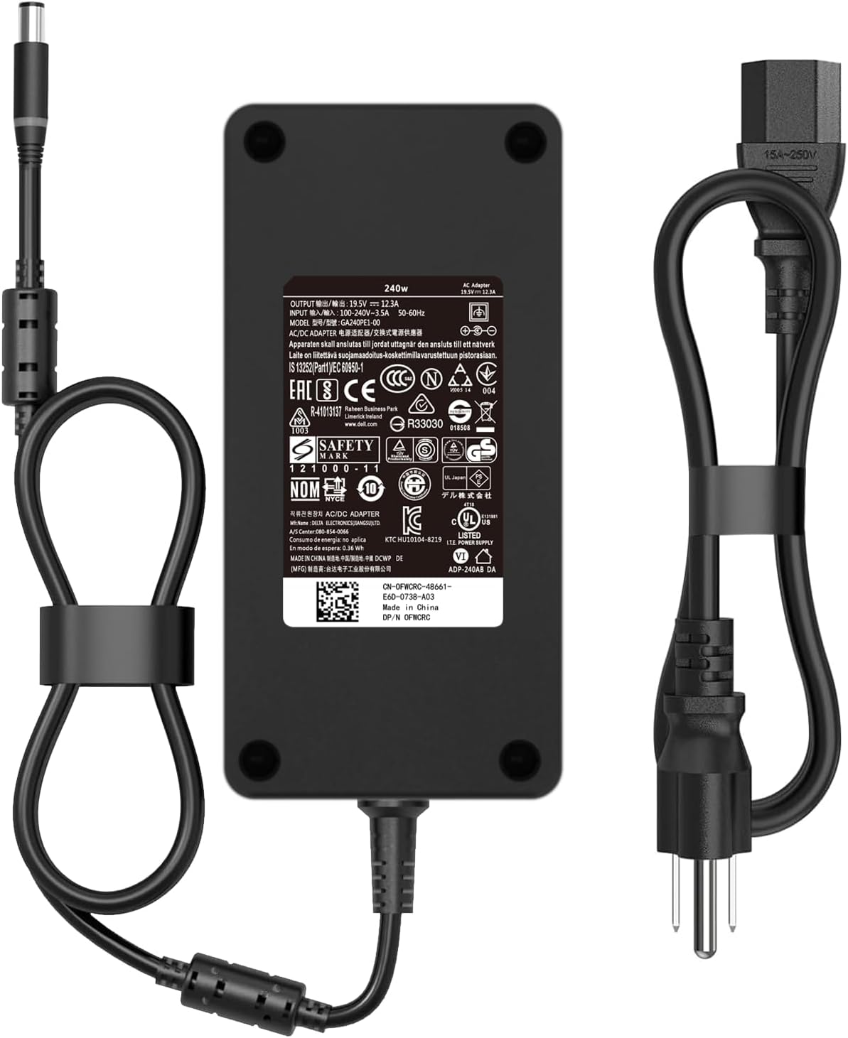 Amazon.com: 180W AC Power Adapter Fit for Dell Alienware 15, 17 R2, M17 ...