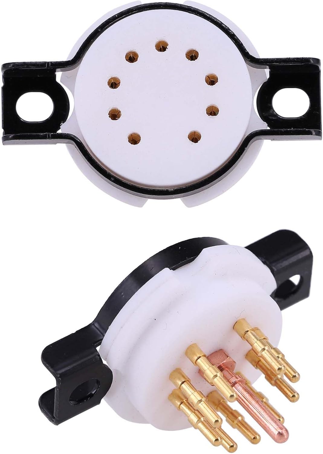 Amazon.com: 2PCS CMC Bakelite PTFE Tube Socket 4PIN 8PIN 9PIN Gold ...