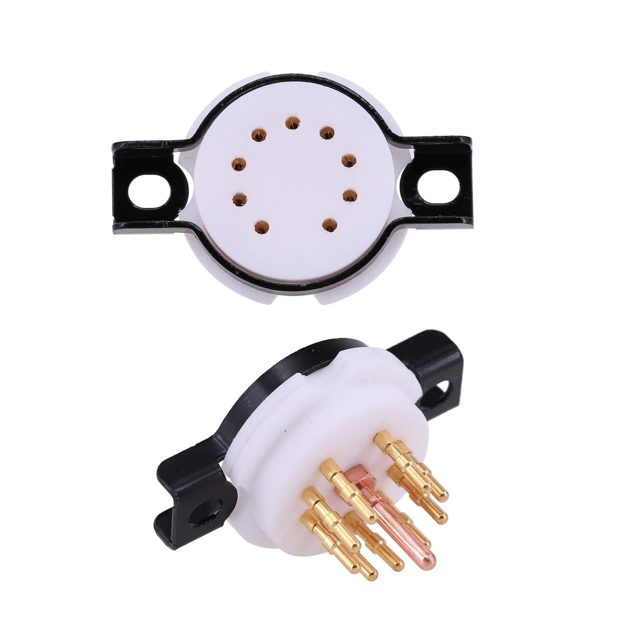 Amazon.com: 2PCS CMC Bakelite PTFE Tube Socket 4PIN 8PIN 9PIN Gold ...