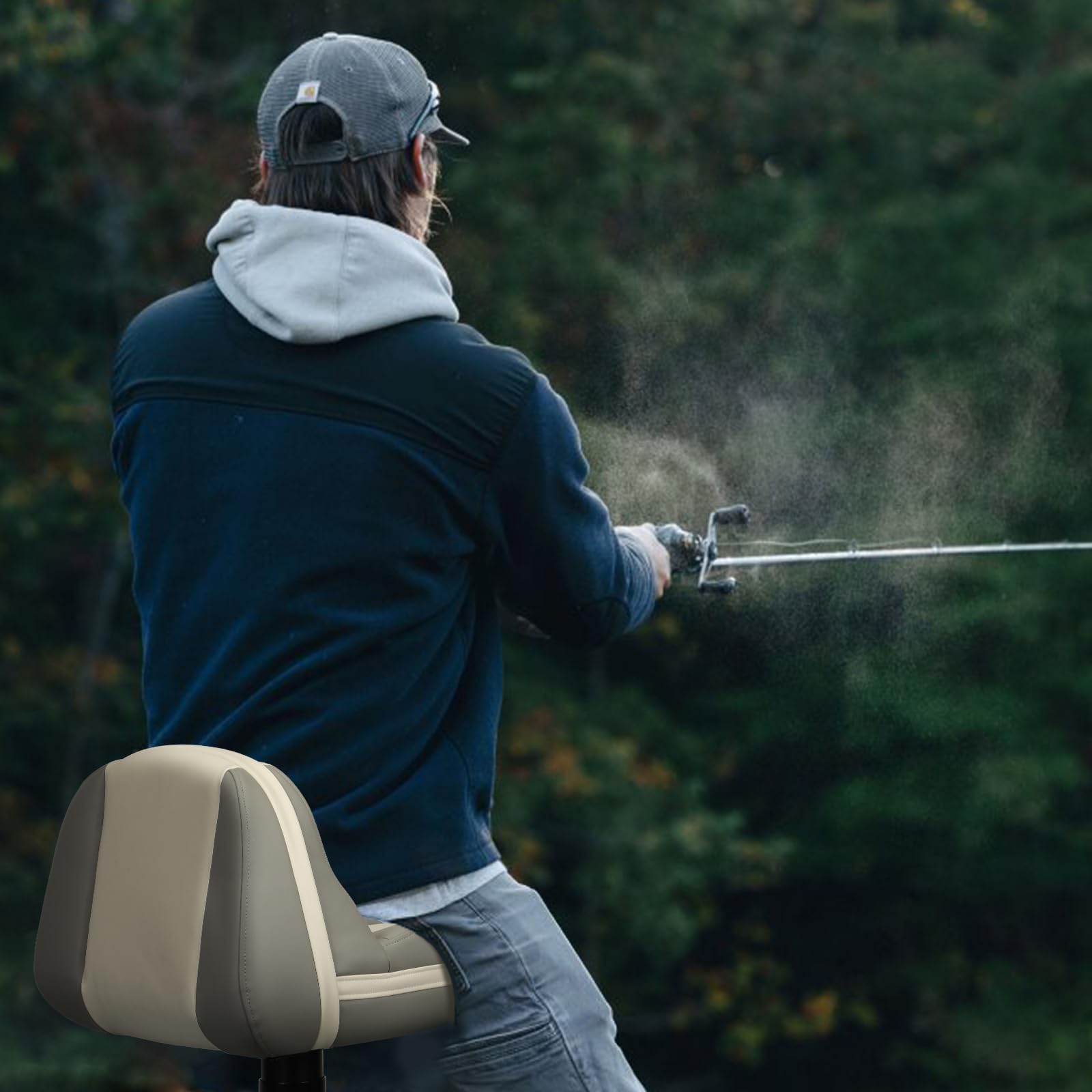 Snapklik.com : Leader Accessories Pro Casting Boat Seats Lean Pro High ...