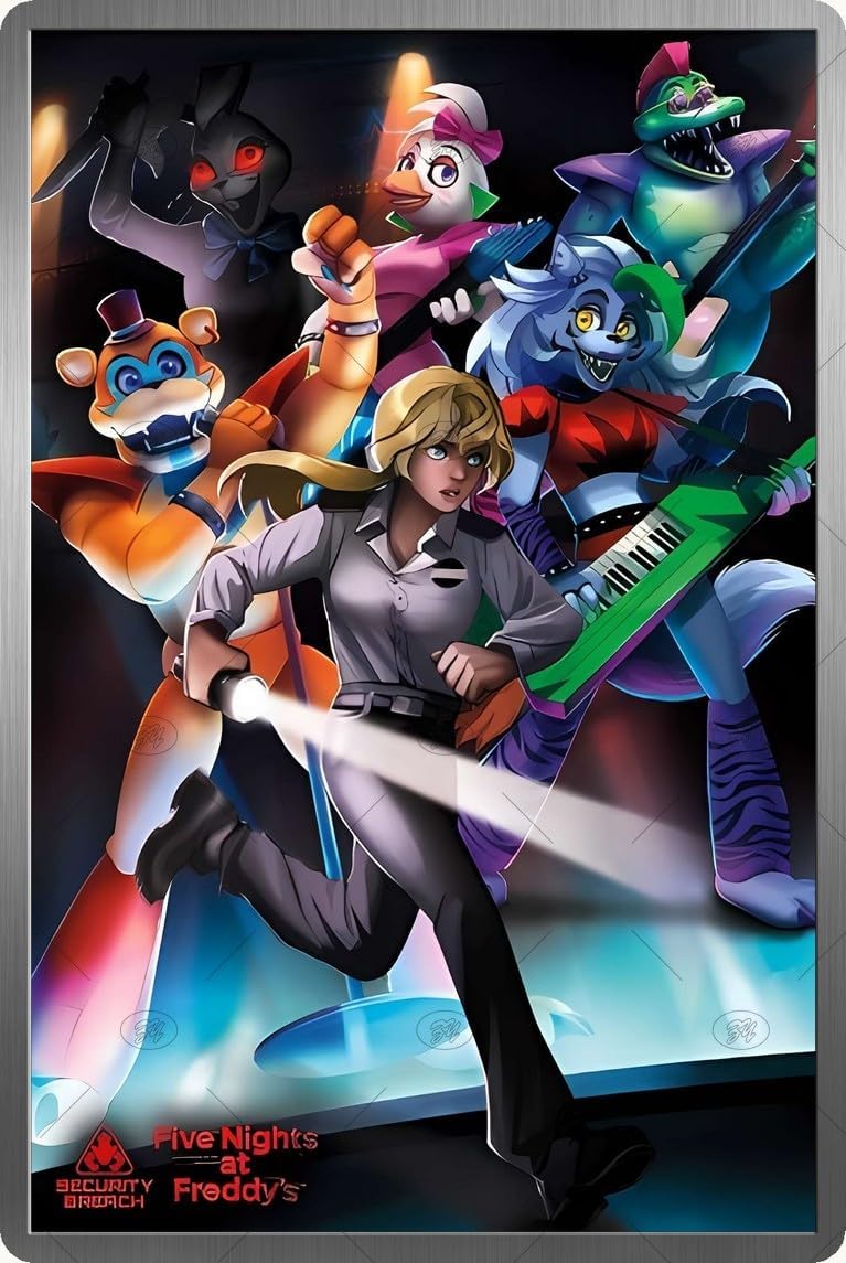 Amazon.com: FUXIZY Five Nights at Freddy's Security Breach Poster funny ...