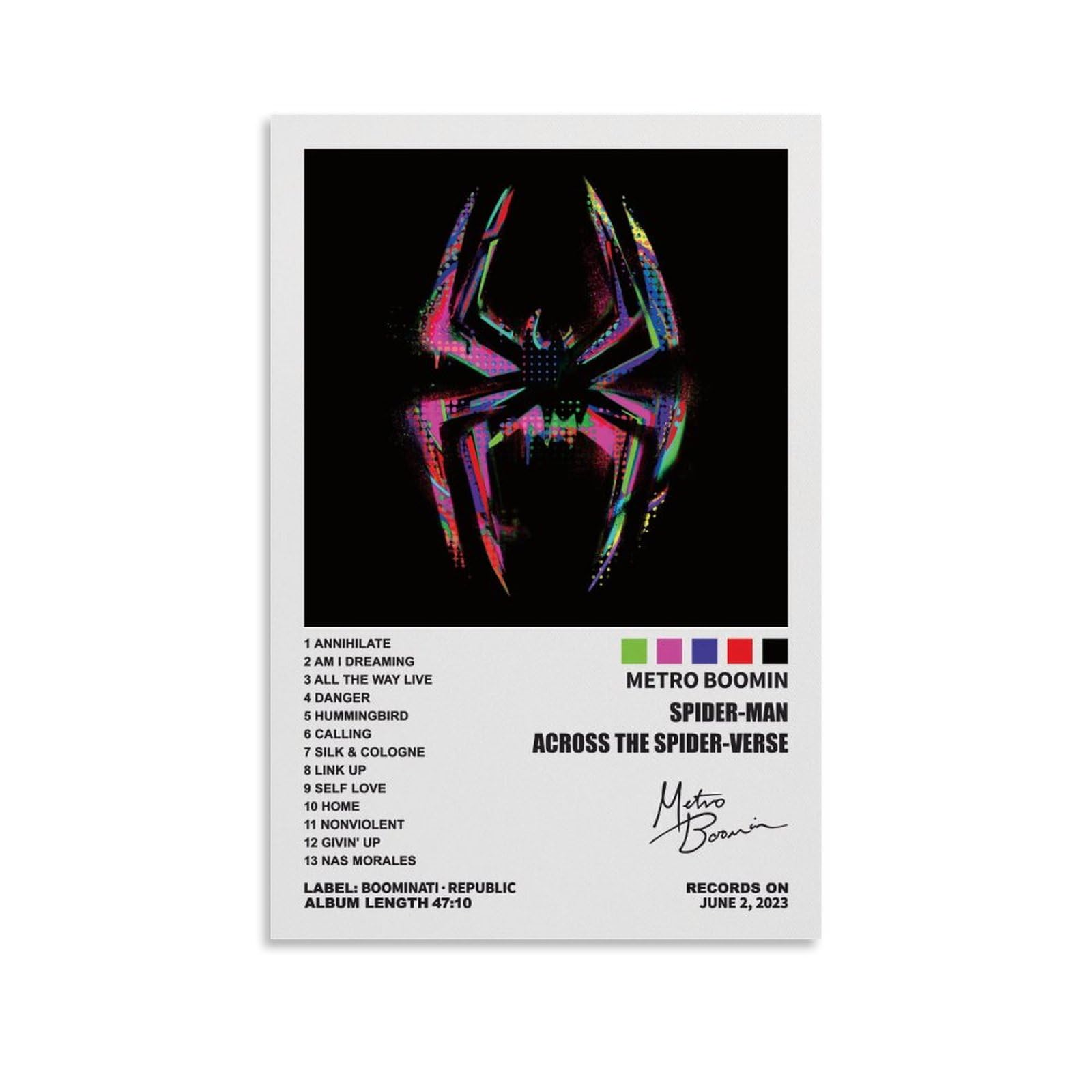 Buy Metro Boomin Spider Man Across The Spider Verse Album Cover s 2 for ...