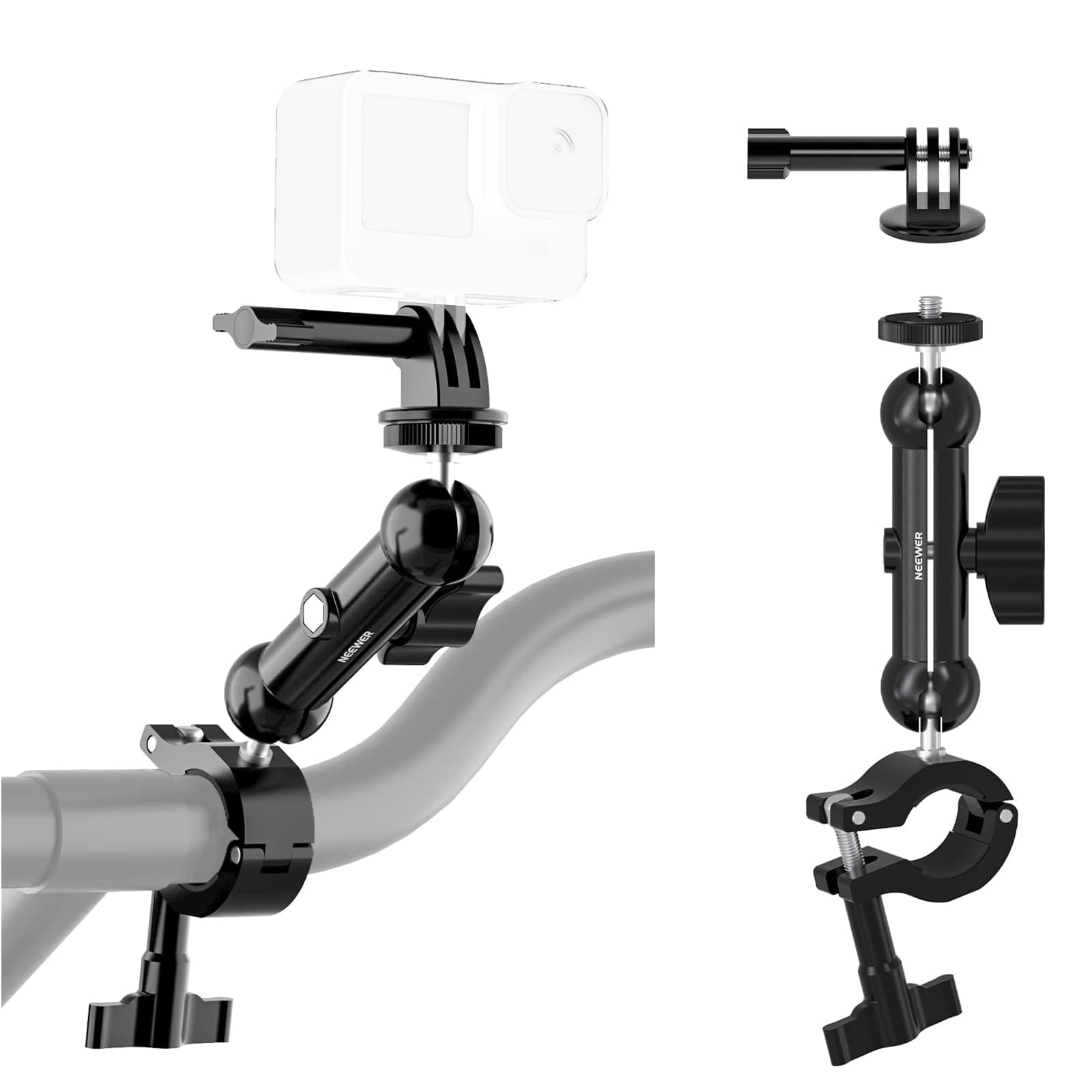Amazon.com : Neewer Action Camera Holder Metal Mount Bracket for ...