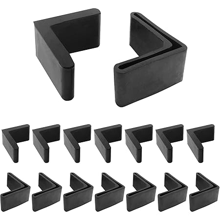 Uenhoy 16 Pcs L Shape Furniture Angle Pads 35mm x 35mm Rubber Furniture ...