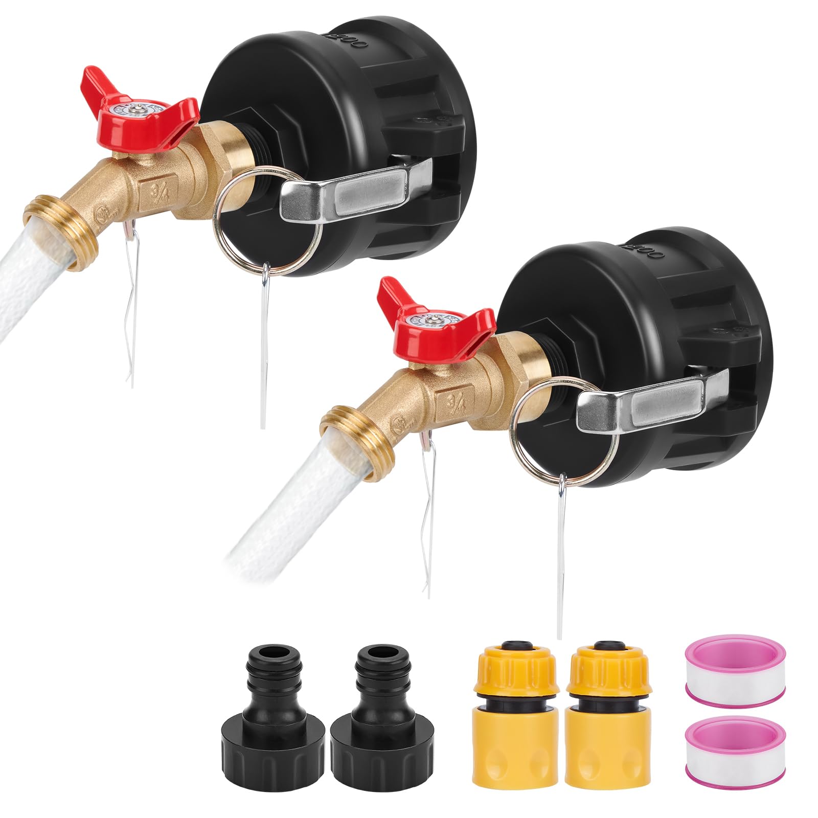 Snapklik.com : WADEO IBC Tote Adapter 2 PCS, 2" Cam Lock For 275-330 ...