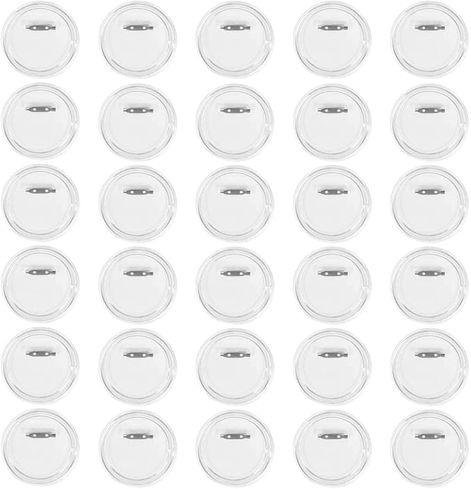 Amazon.com: 3.15 Inch Clear Button Badge with Pin,30 Pack Acrylic ...