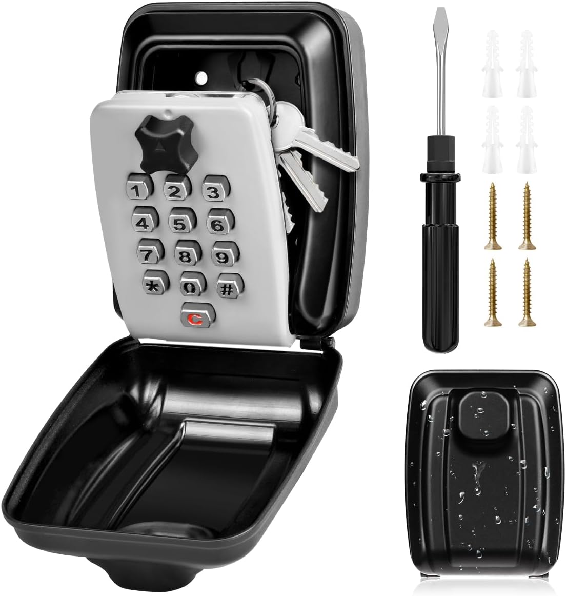 Amazon.com: Ge Security/Supra Keysafe Slim Lock Box 1004 Key Cabinet ...