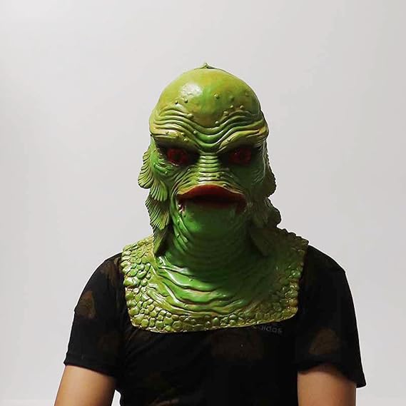 Amazon.com: Fish Monster Mask, Halloween Horror Mask, Halloween Costume ...