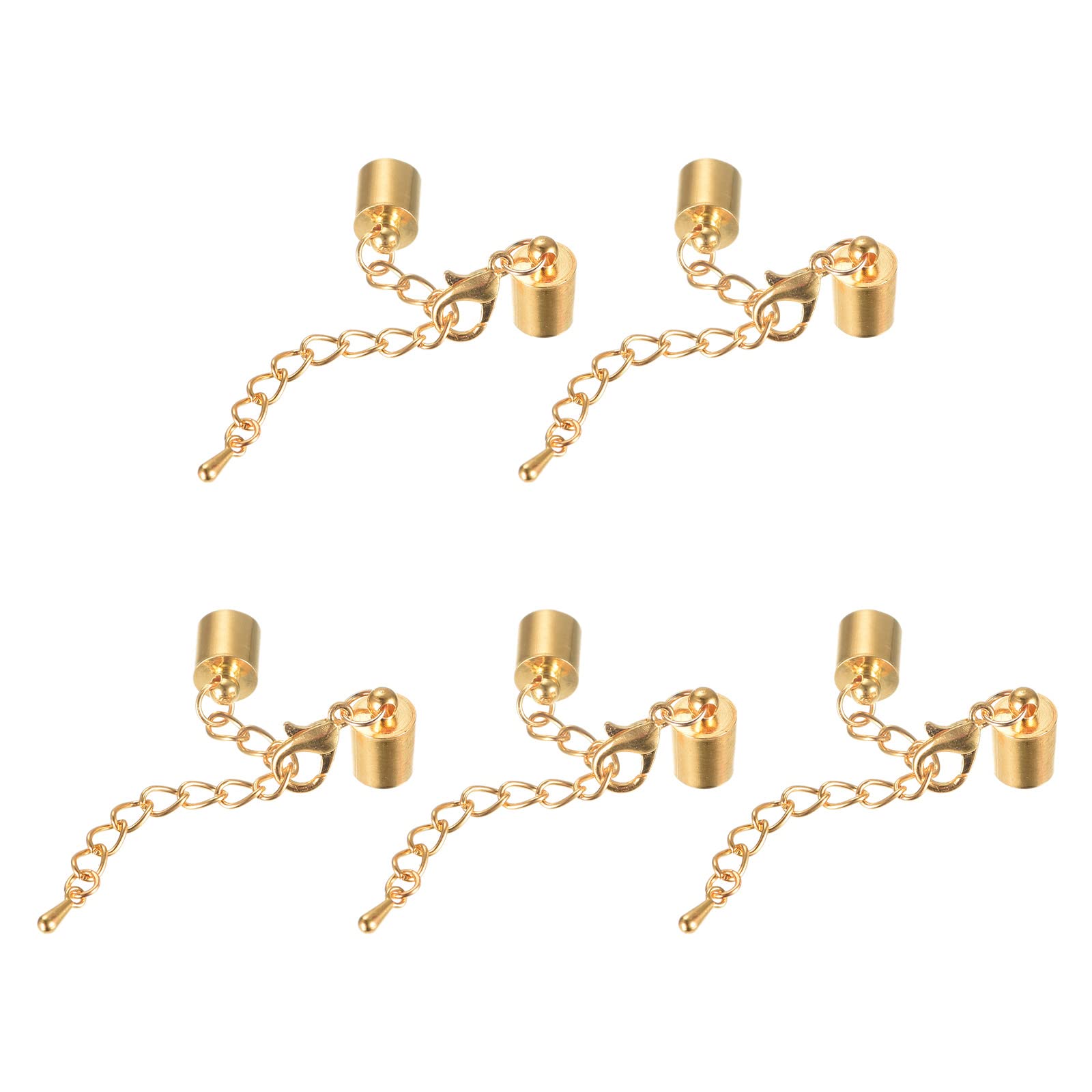 Snapklik.com : Uxcell 10Sets 8mm Leather Cord End Caps