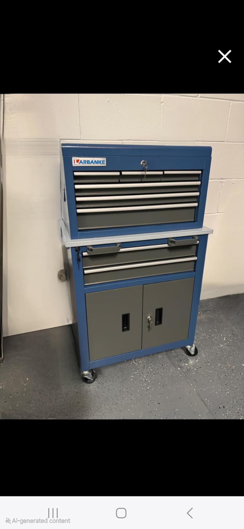 $31/mo - Finance LARBANKE 8-Drawer Rolling Tool Chest with Wheels and ...