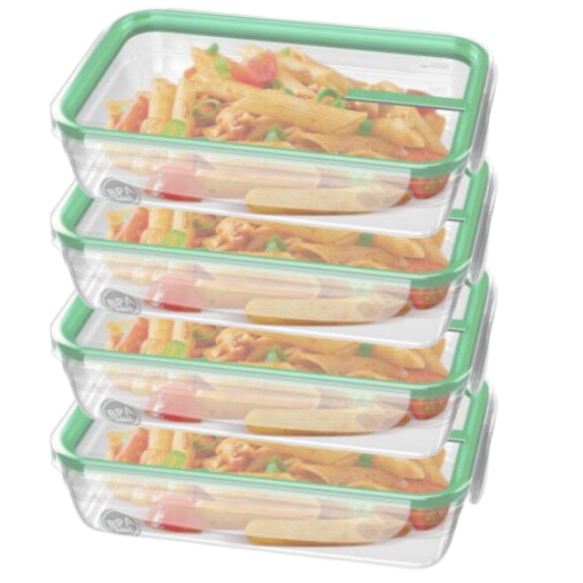 Pote Plástico Sanremo Hermético Com Trava Kit 4 Marmitas 820ml | Amazon.com.br