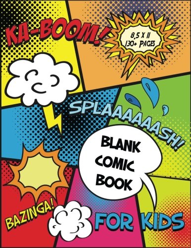 Amazon.com: Make Your Own Comic Book: Blank Comic Book Pages for Kids ...