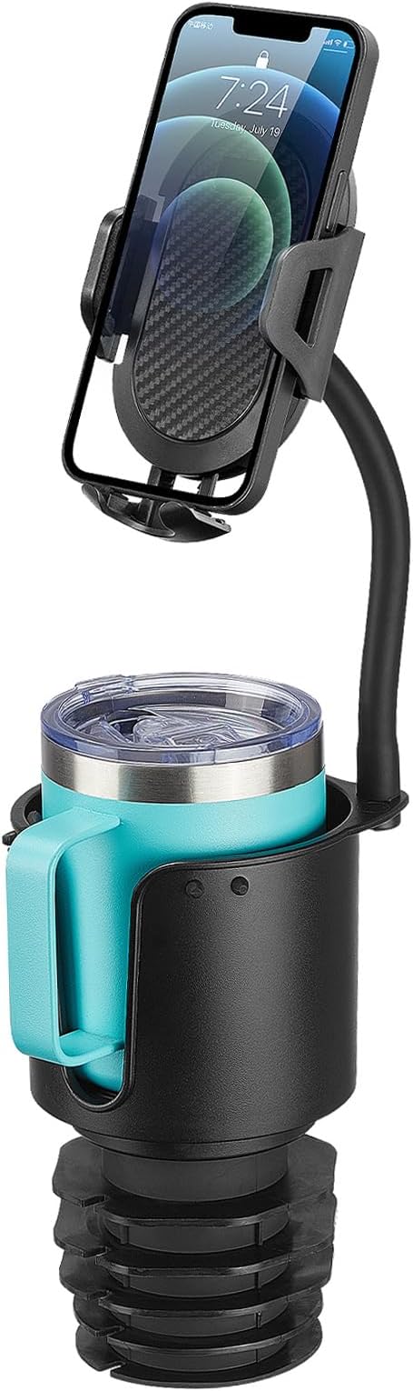 Amazon.com: JOYTUTUS Cup Holder Phone Holder for car, Upgraded ...