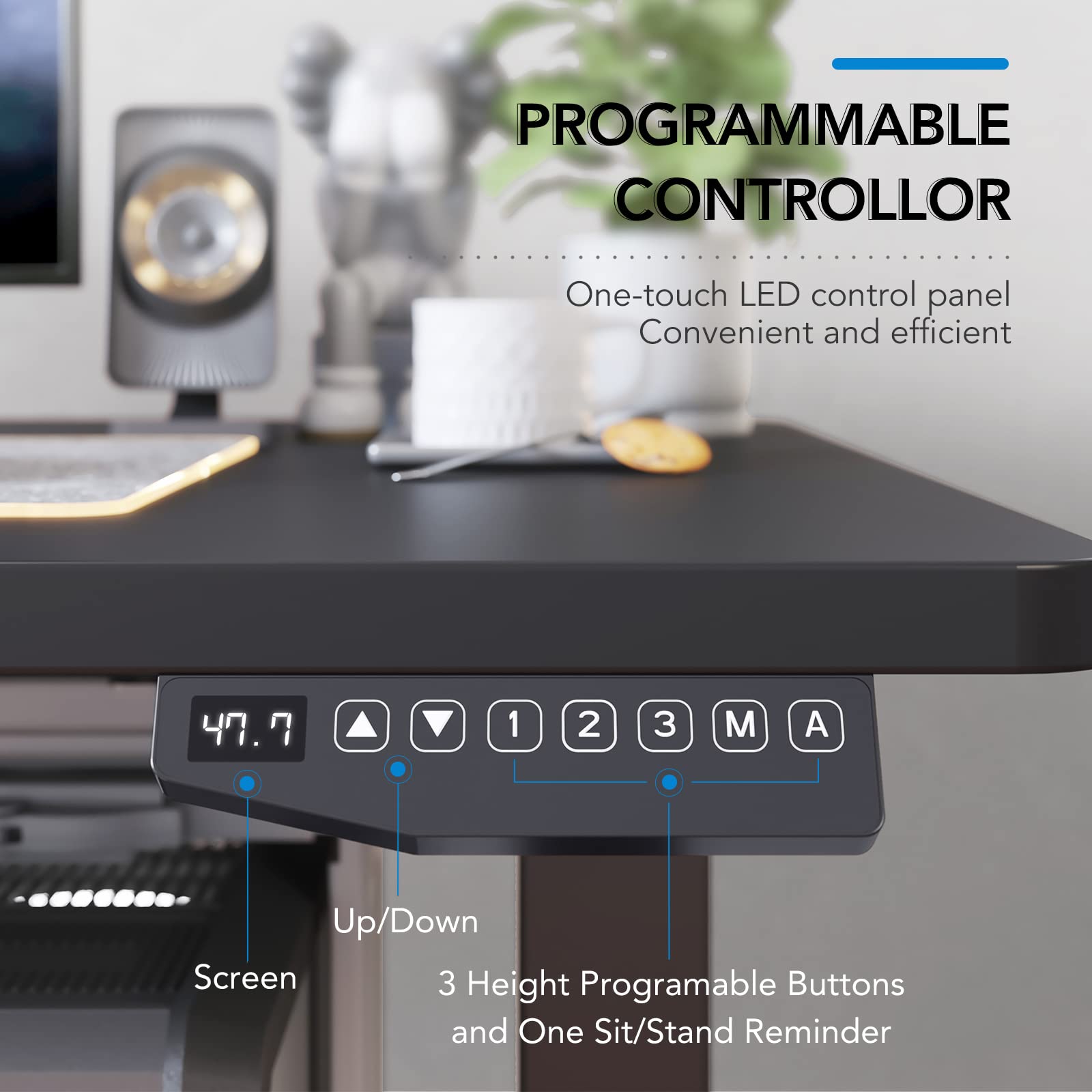 Snapklik.com : FLEXISPOT Pro 3 Stages Dual Motor Electric Standing Desk 48x30 Inches Whole-Piece ...