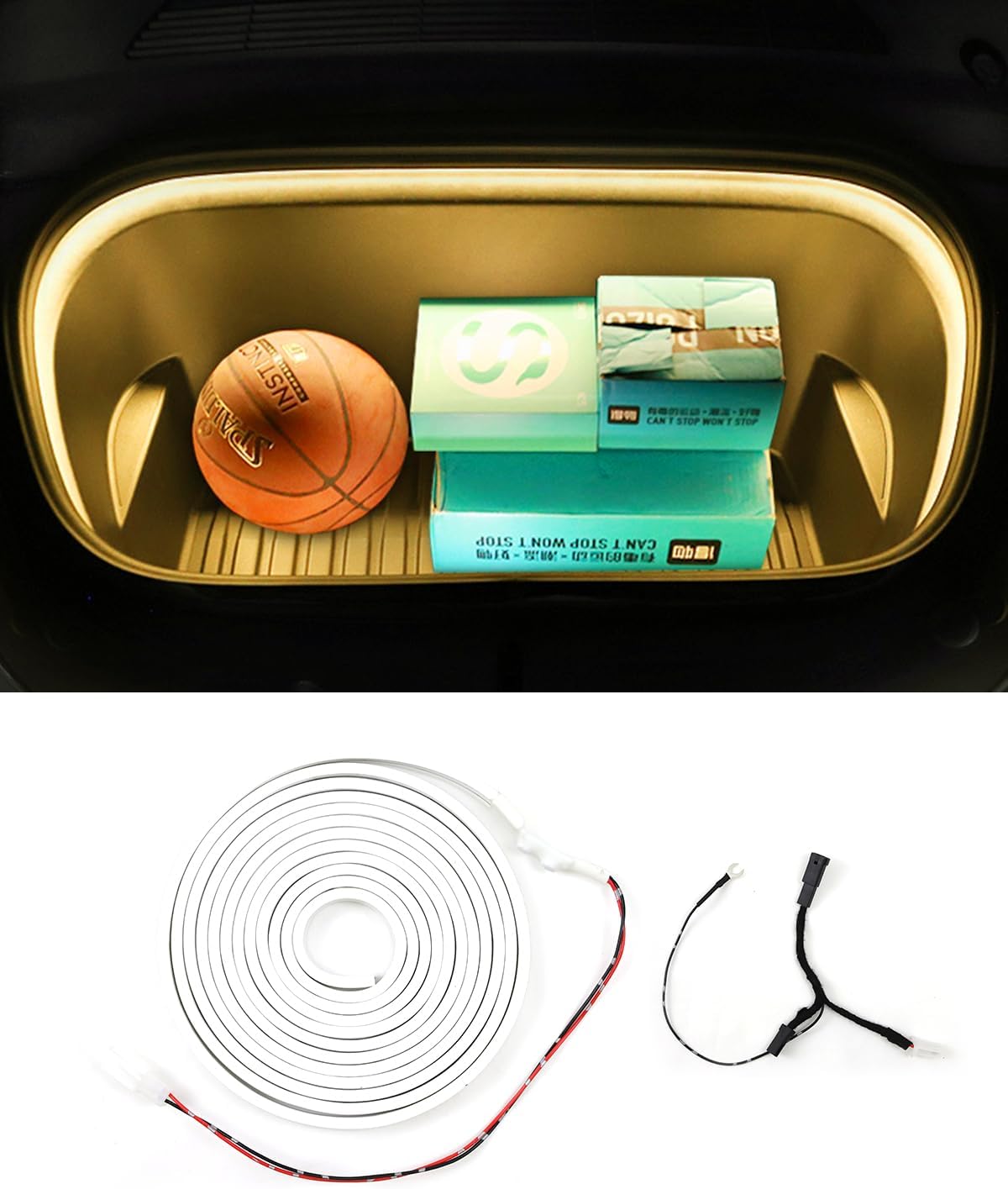Amazon.com: Model X Front Trunk LED Light Strip, Car Ambient Atmosphere ...