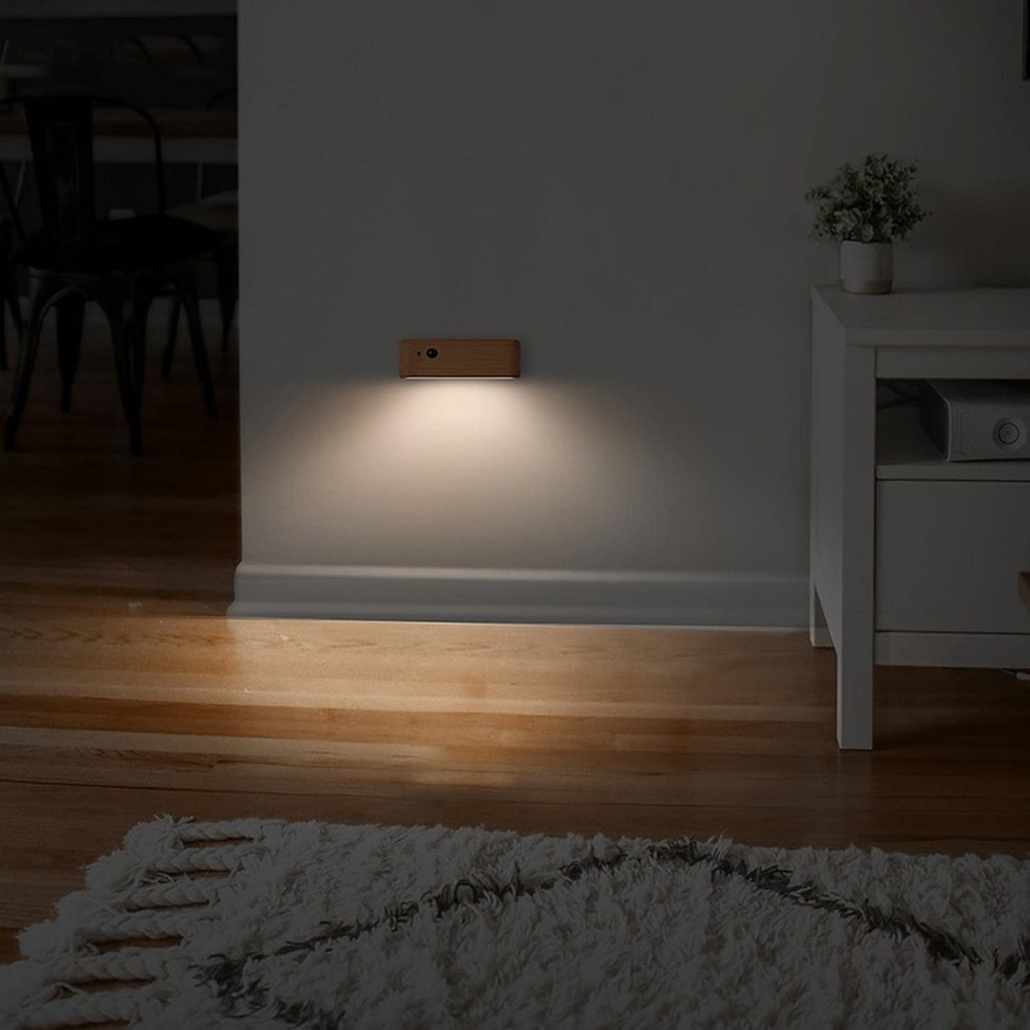 ACULIP Wall Lights Wall Mounted Lamp, LED Wooden Wall Light 360 ...