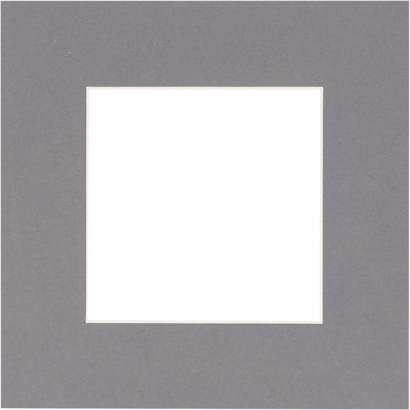Amazon.com: 16x16 Mat Bevel Cut for 12x12 Photos - Precut Charcoal ...