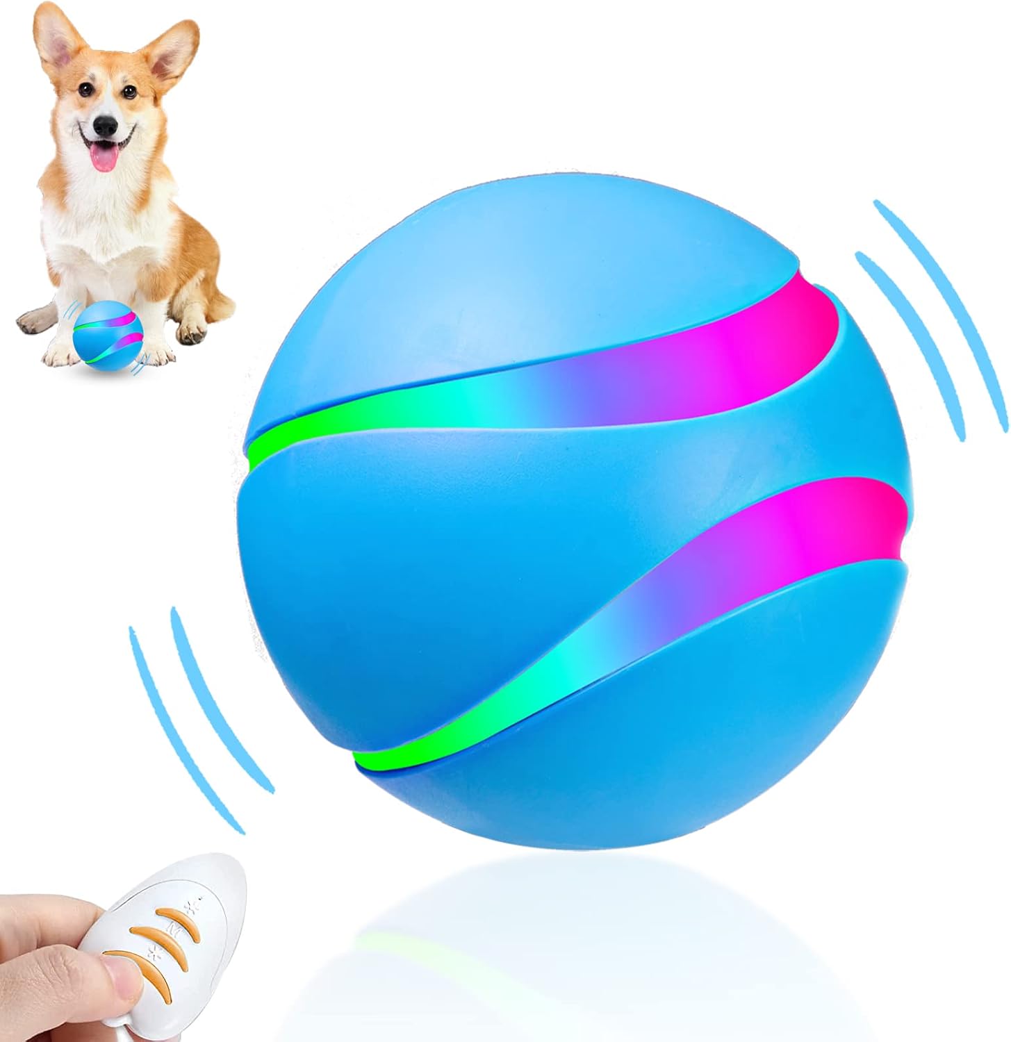 Amazon.com: ZKHW Upgraded Interactive Dog Ball Toys, Active Rolling ...