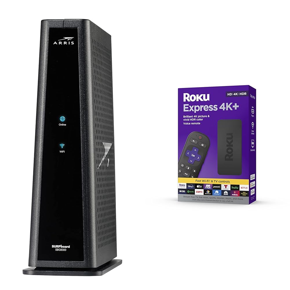 Amazon.com: ARRIS SURFboard SBG8300 DOCSIS 3.1 Gigabit Cable Modem ...