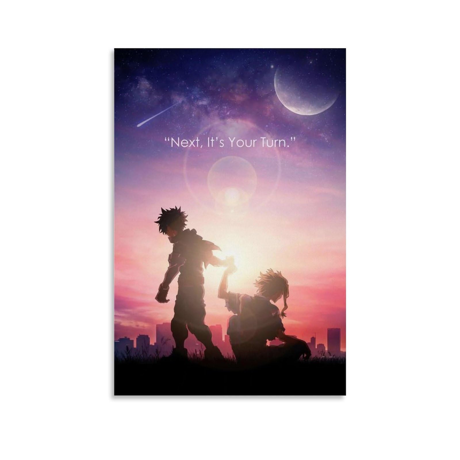 Amazon.com: Anime Motivational Poster MHA Poster Canvas 90s Wall Art ...