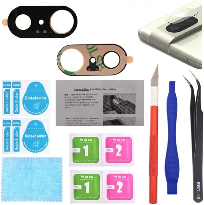 Amazon.com: PHONSUN Rear Back Camera Lens Glass Replacement for Google ...