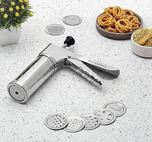 Buy Tejus-Suraj Stainless Steel Kitchen Press with 12 Types of Jalies ...