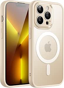 Amazon.co.jp: JETech iPhone13ProMax (13 Pro Max 6.7インチ用) マグネット ケース MagSafeに対応 半透明のマット背面 カメラレンズ ...