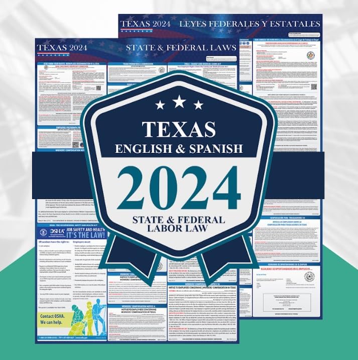 Amazon.com : 2024 Texas Labor Law Poster Combo - Includes Federal and ...