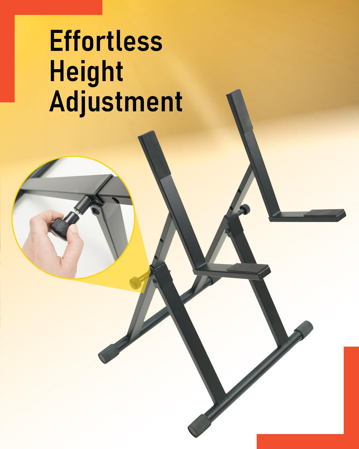 Stage Amp Holder Adjustable - Foldable Tilt Design 64° Angle 150 Lb ...