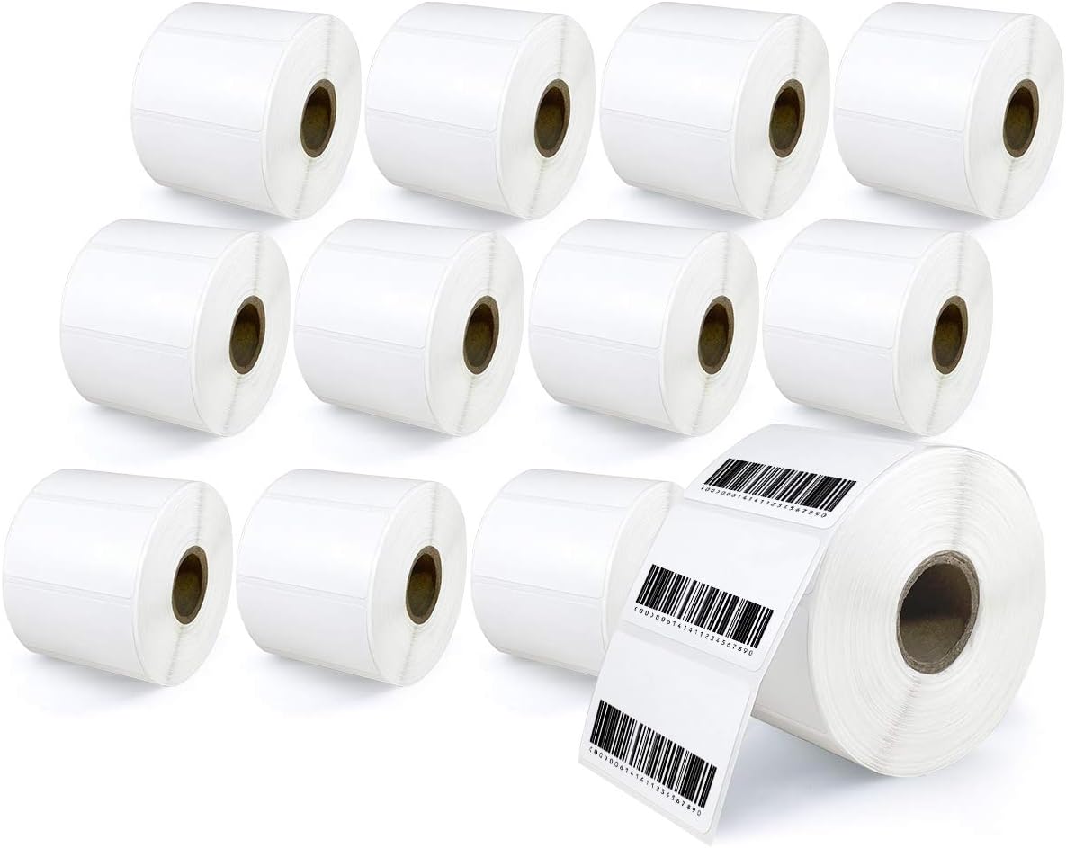 LABEL&MORE 2x1 Labels Printable Direct Thermal Labels Perforated UPC ...