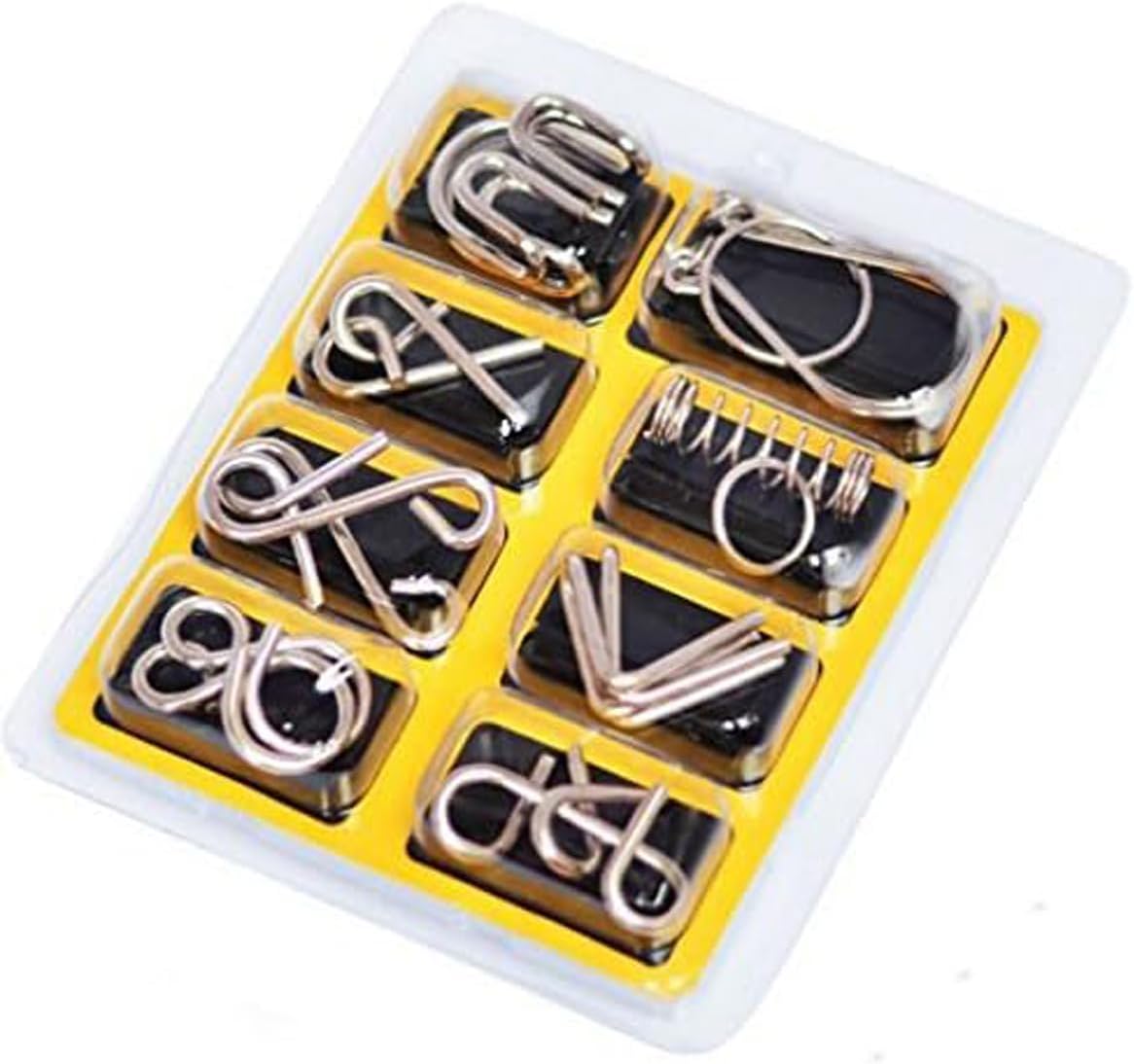 IQ Toys IQ Test Mind Game Toys Brain Teaser Metal Wire Puzzles Magic ...