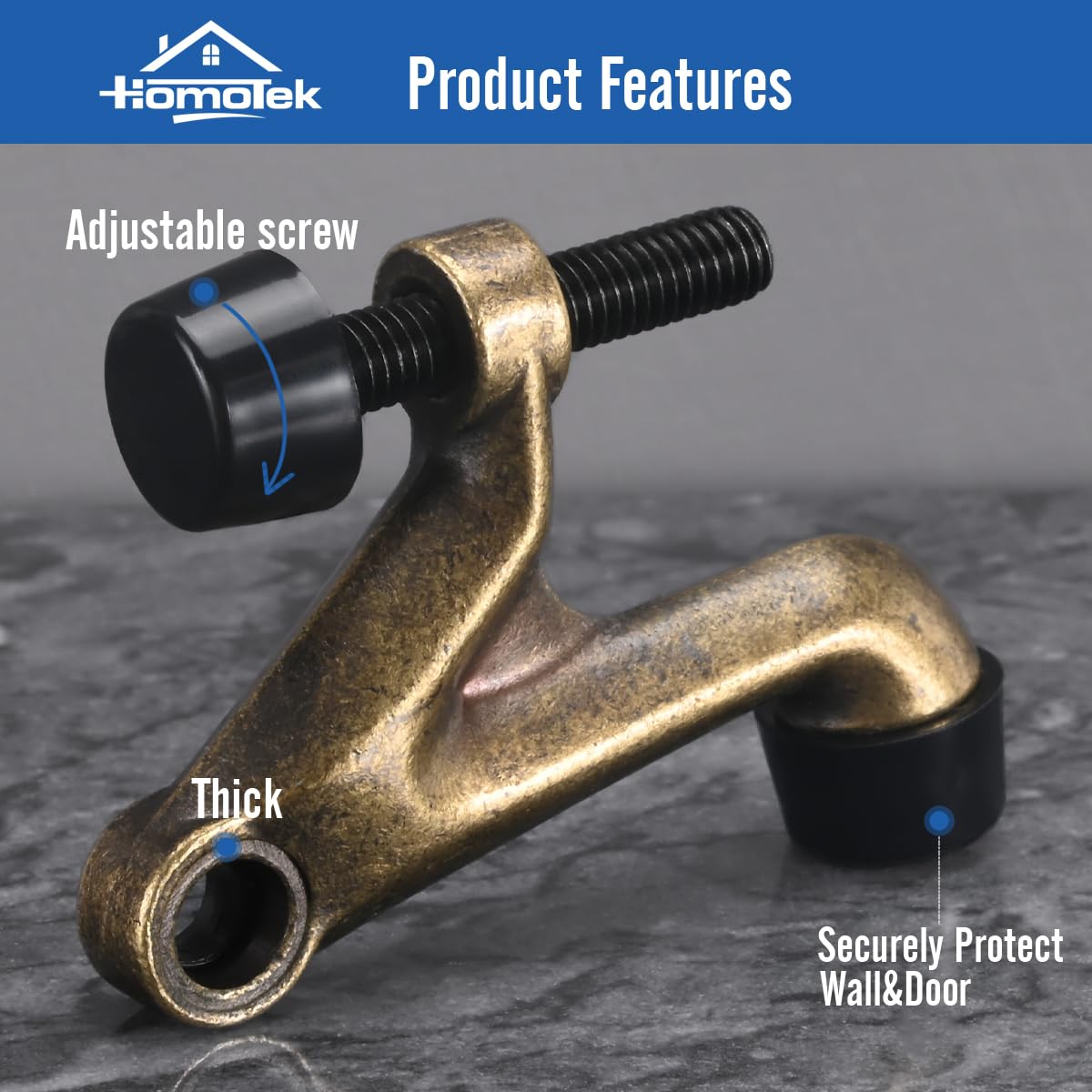 Snapklik.com : HOMOTEK 1 Pack Hinge Pin Door Stoppers, Hing Door Stops ...