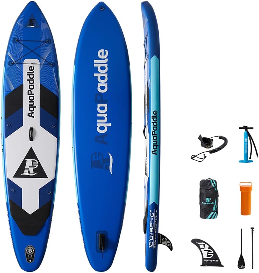 Amazon.com: 12ft Inflatable Stand-Up Surfboard Seaside Beach Water ...