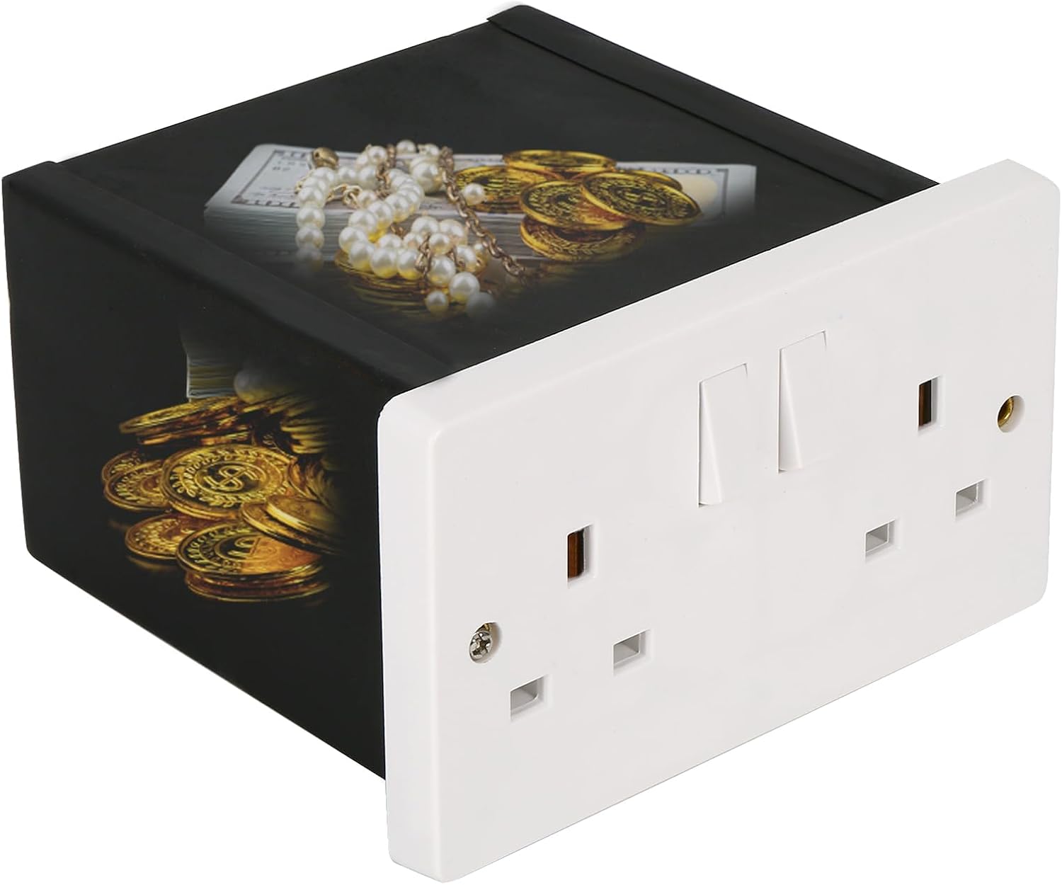 Imitation Double Plug Socket Secret Wall Safe, Jewellery Safe Stash ...