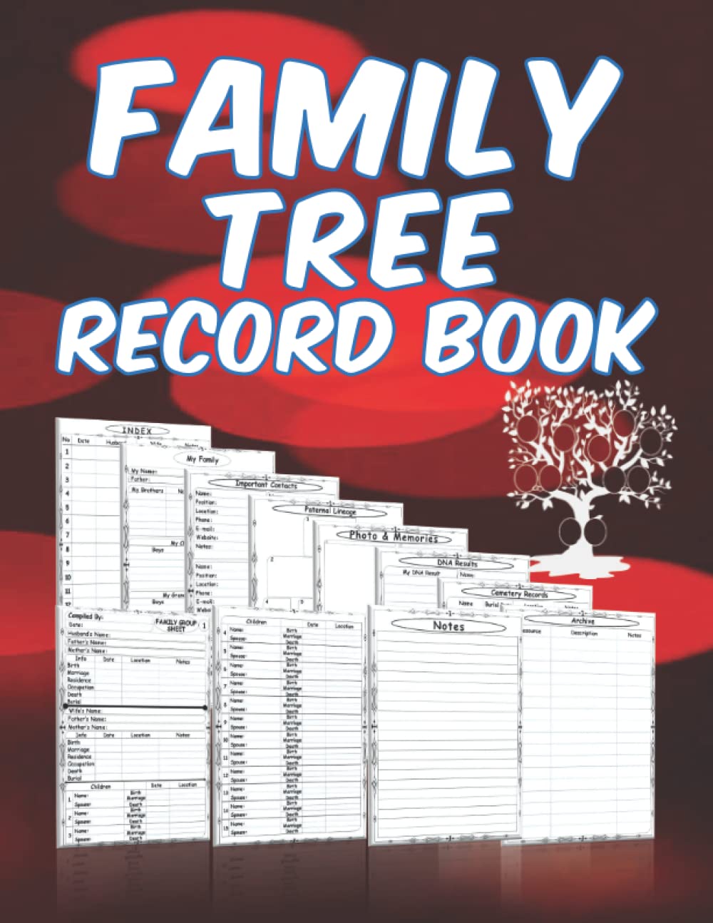 Family Tree Record Book Genealogy Organizer And Notebook With Family ...