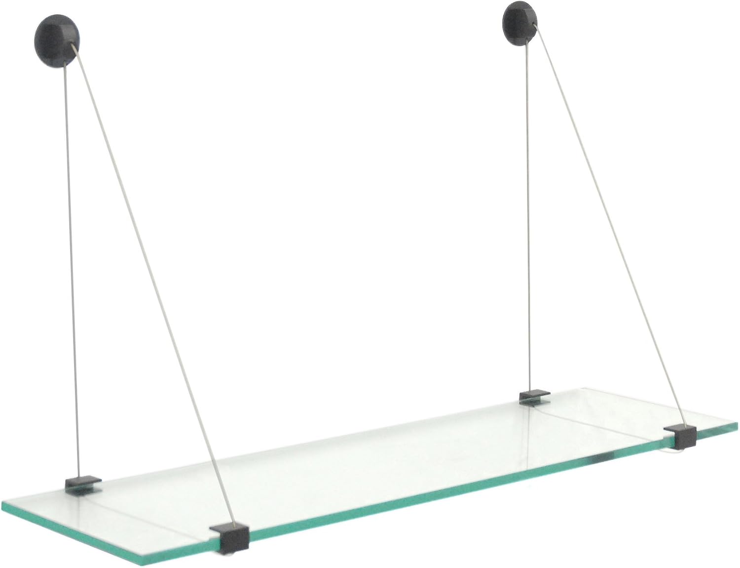 Amazon Clear Hanging Glass Shelf 12 X 48 Black Finish Home amazon-clear-hanging-glass-shelf-12-x-48-black-finish-home