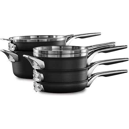 Amazon.com: Calphalon Simply Calphalon Hard-Anodized Nonstick 8-Piece ...